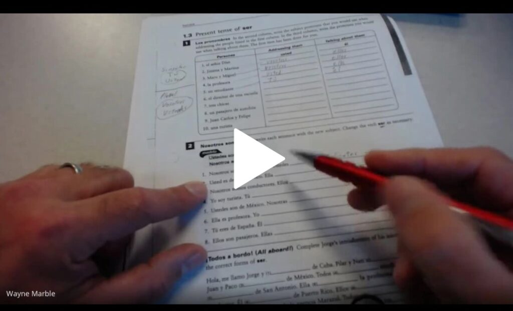 Module 1.4: Subject Pronouns and the Present Tense of Ser ...